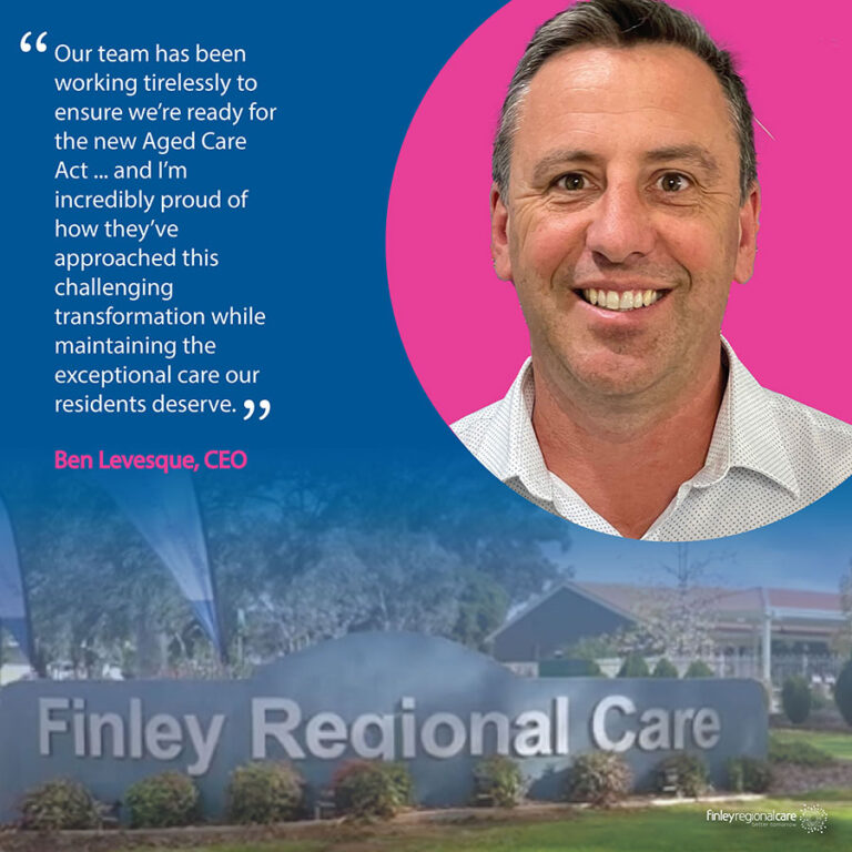 Preparing for change - Finley Regional Care